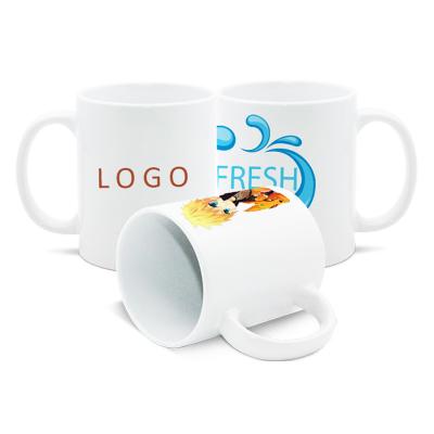China Wholesale Porcelain Blank Plain White Gift Coffee Cups Printed Logo Custom sublimation Ceramic Mugs for sale