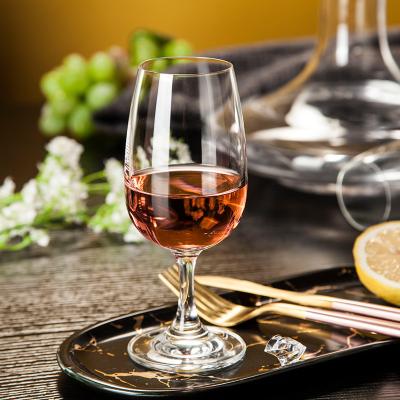 China Custom Logo Wine Glasses Crystal Clear Glass Long Stem Wine Glass for Red and White Wine for sale