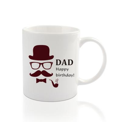 China HOT sale  creative cylindrical white ceramic customizable printing sublimation coffee mug for sale