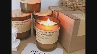 China Electroplated Amber Color European US Aromatherapy Scented matt 50 stck glass Candle Jar , candle vessels for sale