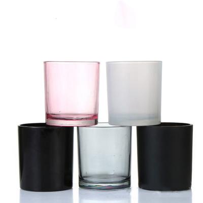 China Creative American candle jar round minimalism cerebration candle holder Scandinavian glass candle holder for sale