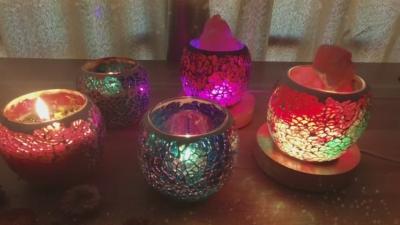 China wholesale Multifunctional Tea light holder attachment candlest luxury frosted lid colored round empty glass jar candle for sale