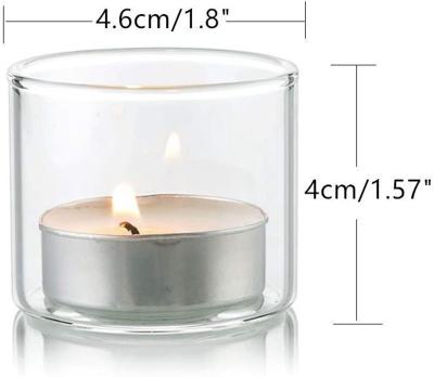 China unique cylinder crystal domed cloche clear empty luxury glass candle jar for sale