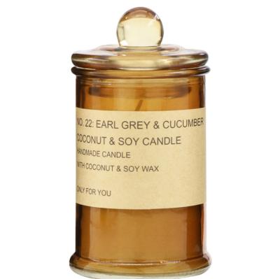 China Amazon Hottest Selling Glass Candle Jar China Cheapest Supplier Amber Color Candle Jar for sale