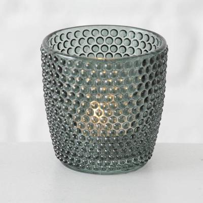 China popular selling holiday gift glass candle jar new design hurricane candle holder glass candlesticks for sale