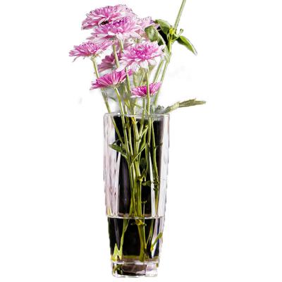 China cylinder decor new trend transparent wedding luxury decorating modern crystal home glass flower Vase for sale