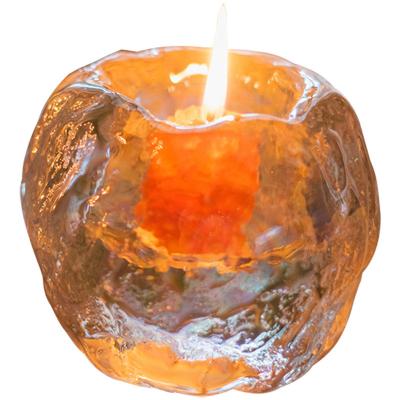 China Customized Wholesale Japanese Style Asian Style Irregular Apple empty glass luxury candle jars for sale