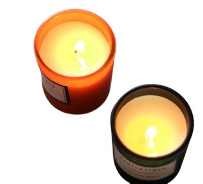 China 5 per box amber containers matte stck fancy clear colour unique design decorative glass teal candle jars for sale