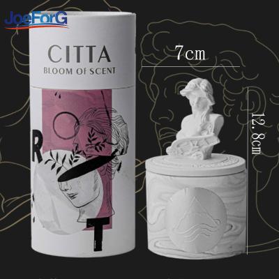 China JoeForG 2022 New design Art thick wall scented candle with sculptural lid for sale