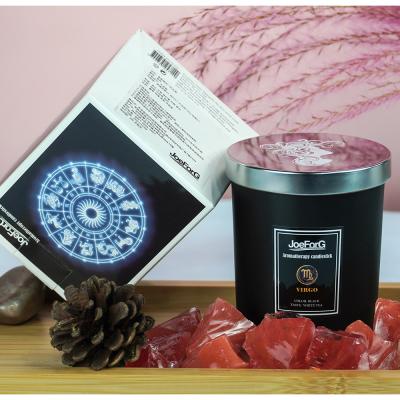 China Scented Candles Luxury Private Label Vanilla  8Oz Lemon Grass Scented Candle In Bulk With Box for sale