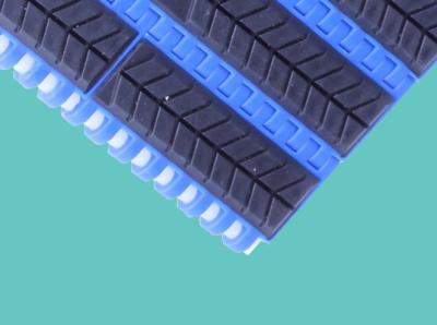 Китай ZY900FT-R1 Пластиковая модульная лента с плоской верхней поверхностью, пищевая, с резиновым покрытием, с фрикционной поверхностью, для пищевых продуктов FDA продается