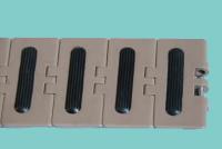 China LF880-RT-TAB PLASTIC FLAT TOP CONVEYOR CHAINS WITH RUBBER INSERTS RUBBER FRICTION CONVEYOR CHAINS for sale