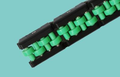 China ZY-SG-015 INTERMEDIARY ROLLER GUIDE CONVEYOR SIDE GUIDE FOR BOTTLE ACCUMULATE CONVEYOR SYSTEMS MATERIALS POM for sale