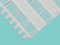 Китай ZY8000FG UNICHAINS OPB23 ТРАЙГТ РУНING ФЛУШ ГРИД Модульная конвейерная ремни белые цветные материалы ПОМ ПП Ацетальные ремни продается