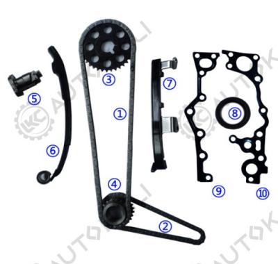China Kit de cadeia de tempo para TOYOTA 2TZ-FE 2.4L EMINA/ESTIMA/PREVIA/LUCIDA DOHC 16V 94-99 13506-75010 102L à venda