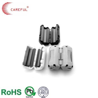 China NiZn Snap On Ferrite Split Core EMI Shield Round Cable Clamp SCRC SCNF for sale