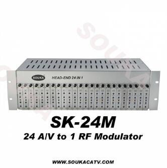 China 24 In 1 Analog Fixed Channel Modulator Headend for sale