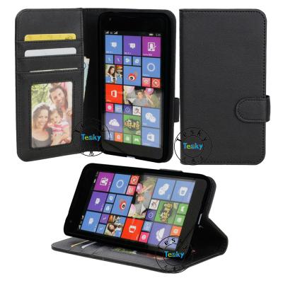 China new arrival leather wallet case for Microfost Lumia 640 for sale