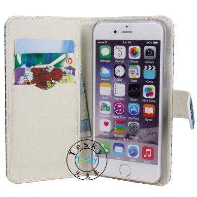 China pu leather wallet cases for iphone6 ，OEM and ODM order welcome for sale