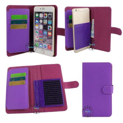 China multi-function universal leather mobile case with mirror for iphone6 ，OEM and ODM welcome for sale