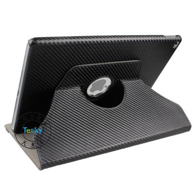China Mat grain 360 degree rotating leather cover cases for ipad pro for sale