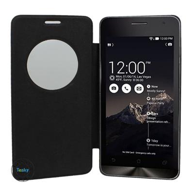China Luxury PU Leather Smart Window View SUPER Slim Flip Folio  for Zonfone 5 for sale