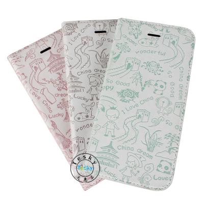 China [Ultra Slim] cartoon pattern Premium Slim-Fit Protective PU Leather Case  for iphone6 for sale