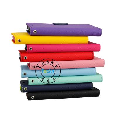 China Contrast color  Pu Leather Wallet Card  smartphone Flip Case Cover  For Samsung s5 for sale