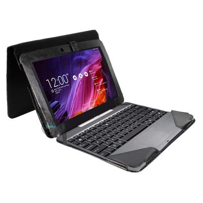 China 3-fold leather keyboard tablet cases for Asus transformer ，various colors available for sale