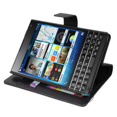 China pu leather wallet case for blackberry passport  ,various colors available. for sale