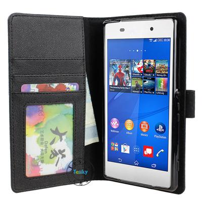 China phone case for sony xperia z3v with stand function ,various colors available for sale