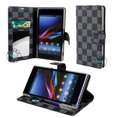 China qulity pu leather mobile phone case for sony xperia Z1,various colors available for sale
