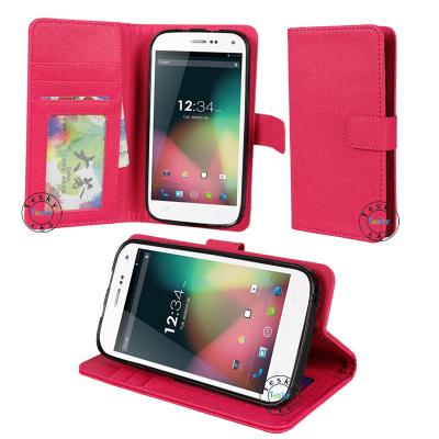 China Blu studio 5.0II   Protective Book Style Folio Wallet Leather Case for sale
