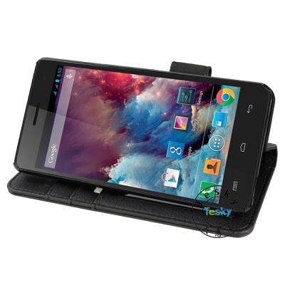 China PU Leather Cell Phone Case with Card Slot Mobile Phone Cover for WiKo highway for sale