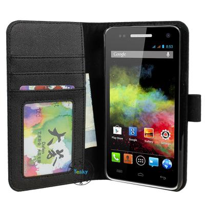 China PU Leather Mobile/Cell Wallet Filp  Phone Cover Case for WiKo Rianbow for sale