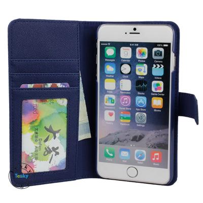 China Luxury Wallet Leather Case For iphone6 plus case with card slots for sale