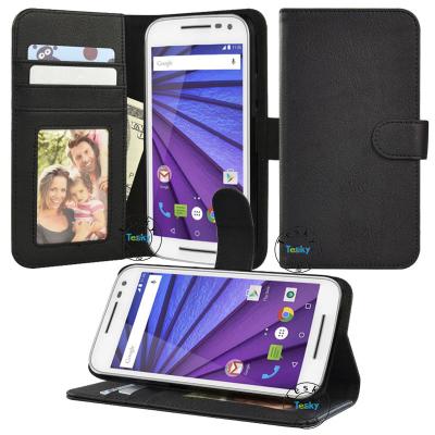 China pu Leather protective mobile phone Case For Moto G3 for sale