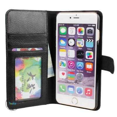 China Gneuine Smart phone cases leather  wallet  case For iphone6 plus for sale