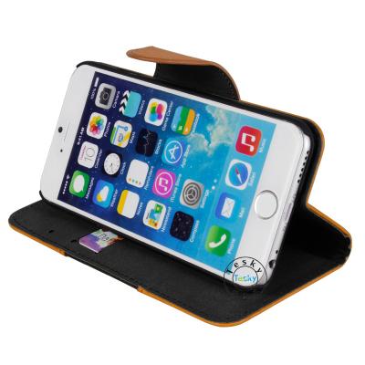 China New style Magnetic closure leather flip cell phone cases For iphone 6 for sale