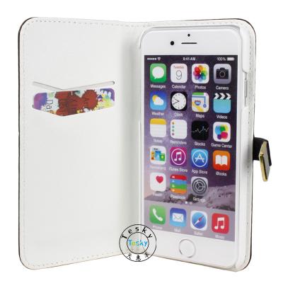 China newest style pu leather wallet card holder case For iphone 6 for sale