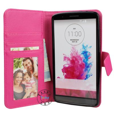 China Protective pu leather Flip Stand Cover Case +TPU case for LG G3 for sale