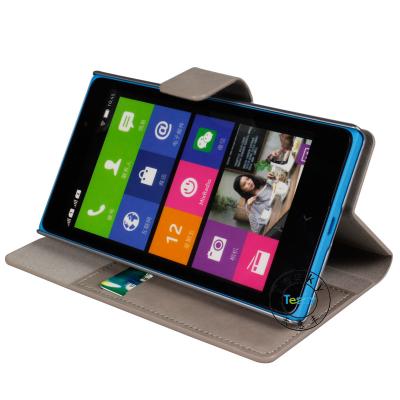 China Nokia XL case, book-style leather folio wallet case for Nokia XL for sale