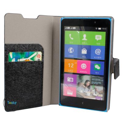 China Luxury PU Leather Magnetic Wallet Flip Cover Case for Nokia XL for sale
