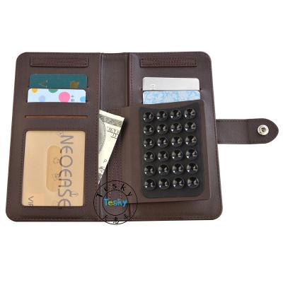 China Multi-function strong chuck  leather Case For 5.0-5.5inch universal mobile phone case for sale