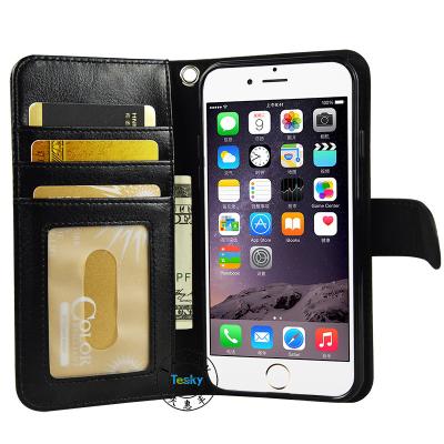 China Top quality pu leather case for apple iphone 6s with wrist strap for sale