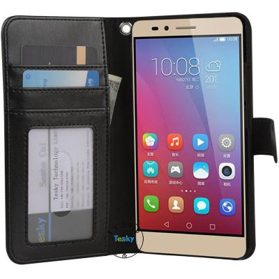 China huawei honor 5x wallet case,high quality slim flip pu leather case for huawei honor 5x for sale