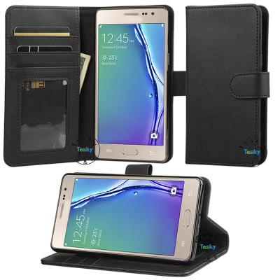 China Samsung z3 leather case,Samsung z3 wallet pu leather case flip case built-in card slots for sale