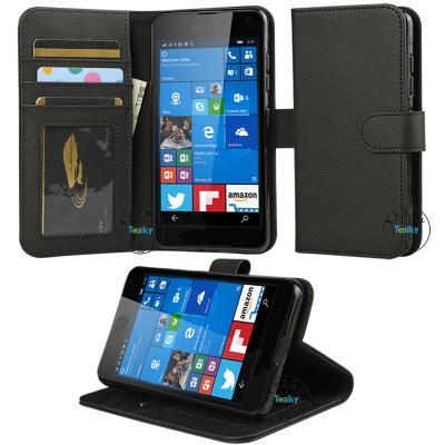 China Premium PU Leather Case Flip Cover Stand Function with Magnetic for Lumia 650 for sale
