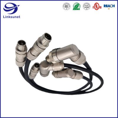 China Arnés de cable del conector del receptáculo del código de IP67 A para la cámara industrial en venta
