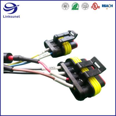 China Automobiele Bedradingsuitrusting met Superseal 6.0mm Vrouwelijke Contactdoosschakelaar Te koop